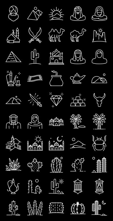 Premium Vector Arabian iCons - Dollar Digital Store
