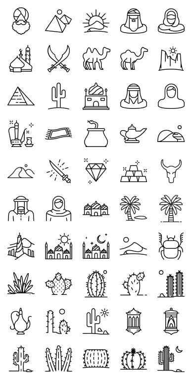 Premium Vector Arabian iCons - Dollar Digital Store